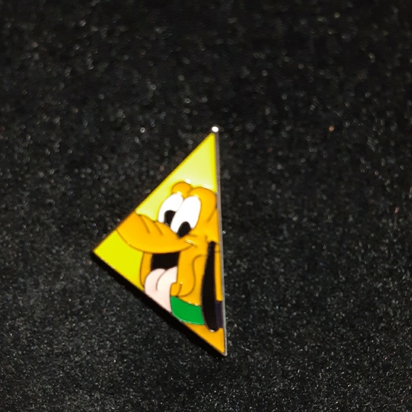 Disney | Jewelry | Disney Pluto Triangle Pin | Poshmark